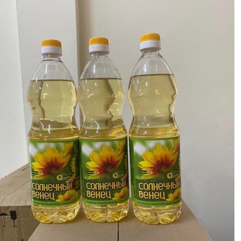 Dầu ăn hướng dương hàng nhập khẩu Nga 100%- tinh chế khử mùi " Sunny Grown" - Chai 1L (HSD 3/ ...