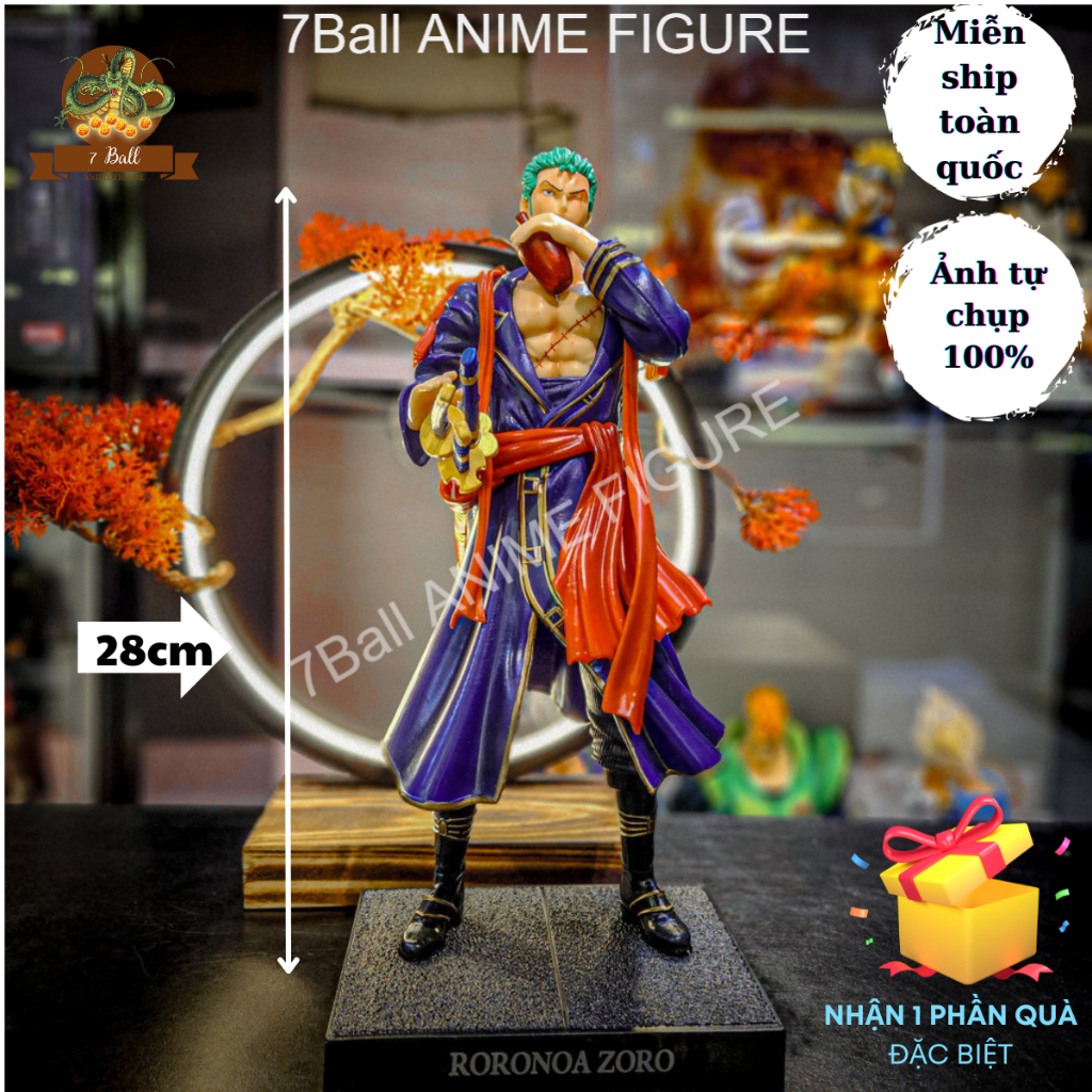Mô hình Zoro cầm vò nước cao 28cm - nhân vật cực mạnh bạn của Luffy ...