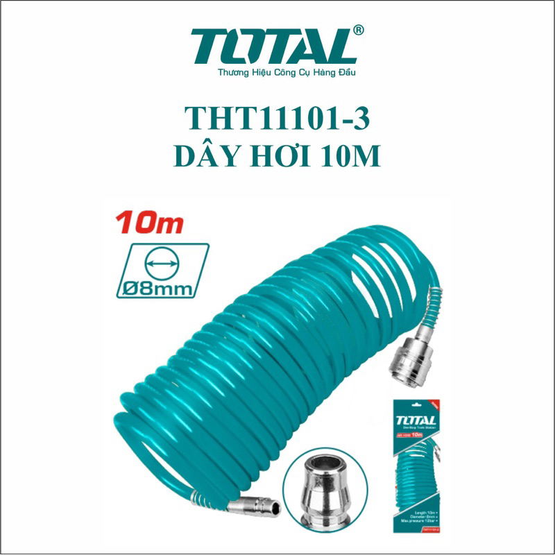 (at8) 10mét Dây hơi khí nén TOTAL THT11101-3 | Shopee Việt Nam