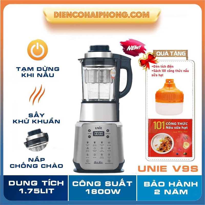 Máy làm sữa hạt đa năng Unie V9S | Shopee Việt Nam