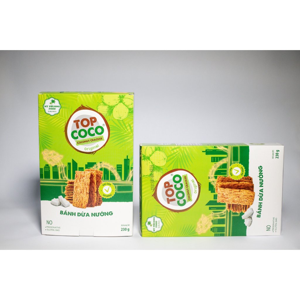 Bánh dừa nướng Top Coco Chính hãng hàng xuất khẩu 150Gam và 180Gam Sài ...