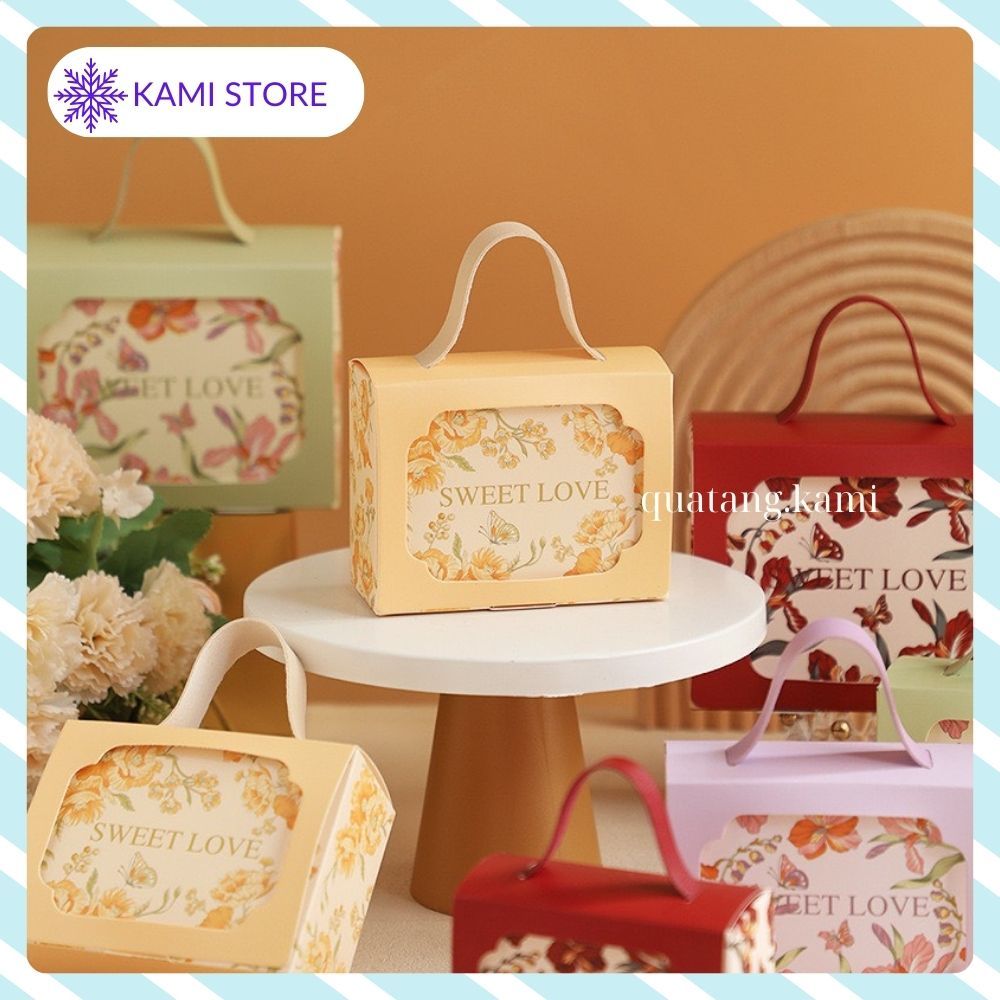 Sweet Love - Hộp đựng quà tặng nhỏ xinh quai da độc đáo - Nhiều Màu ( 2 kích thước) -Kami Store ...