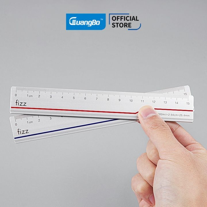 THƯỚC KẺ NHÔM FIZZ GUANGBO 15/ 20CM FZ22704/ FZ22705 | Shopee Việt Nam