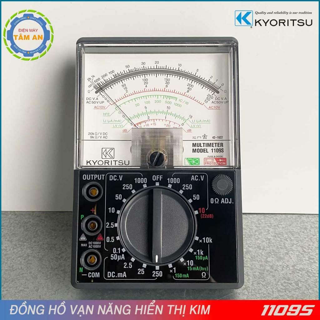 Đồng hồ đo vạn năng kim Kyoritsu model 1109S made in Thailand | Shopee ...