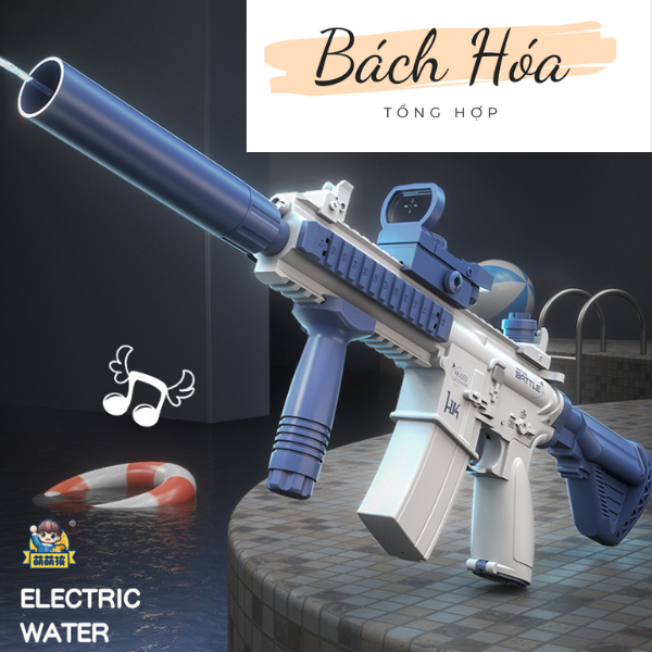 Đồ chơi sung phun nước điện tử tự động M416 [GIÁ HỦY DIỆT] dành cho bé vận động ngoài trời Bách ...