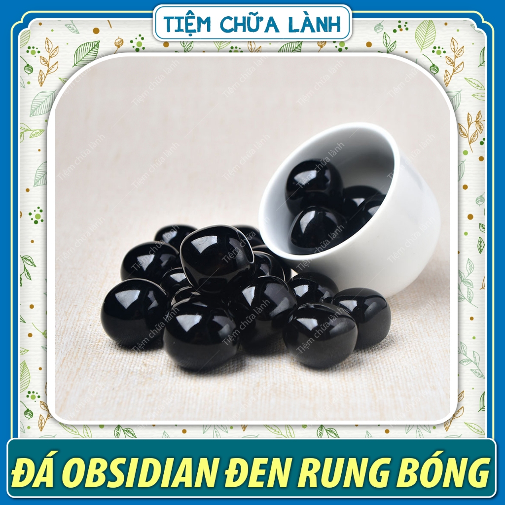 Đá Thanh Tẩy Obsidian Đen Rung Bóng, Đá Phong Thủy Giúp Bảo Vệ Tâm Trí ...