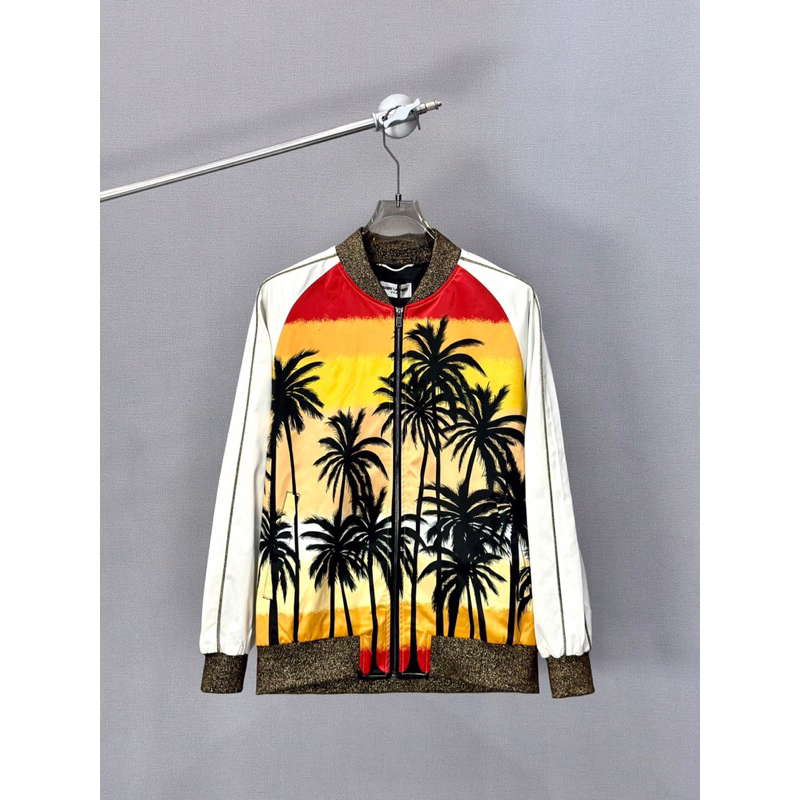 ⚡️[Hight Quality] Hàng Có Sẵn!! Áo Bomber Jacket Saint Laurent - Palm ...