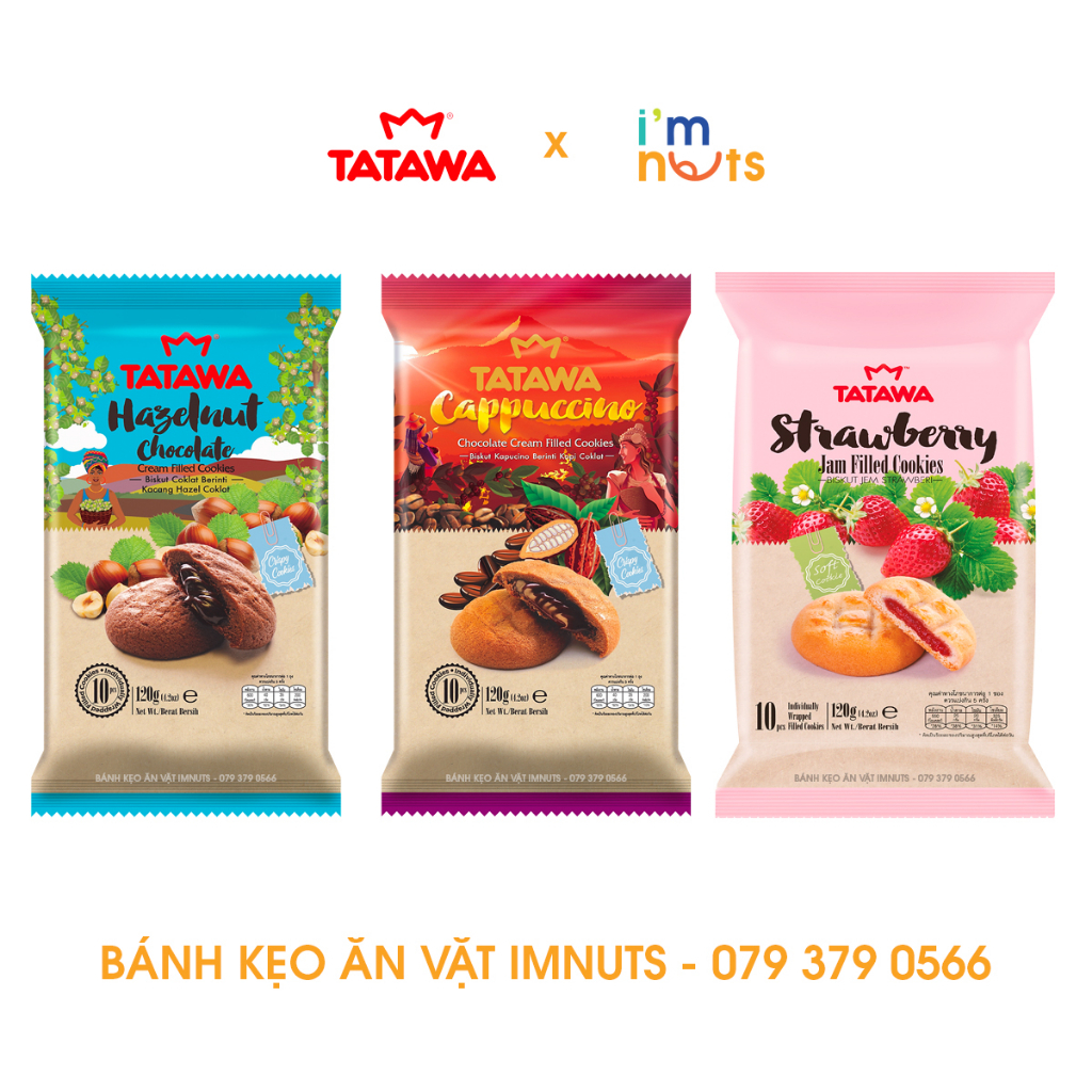 Bánh quy Tatawa Malaysia 120g (giao vị ngẫu nhiên) | Shopee Việt Nam