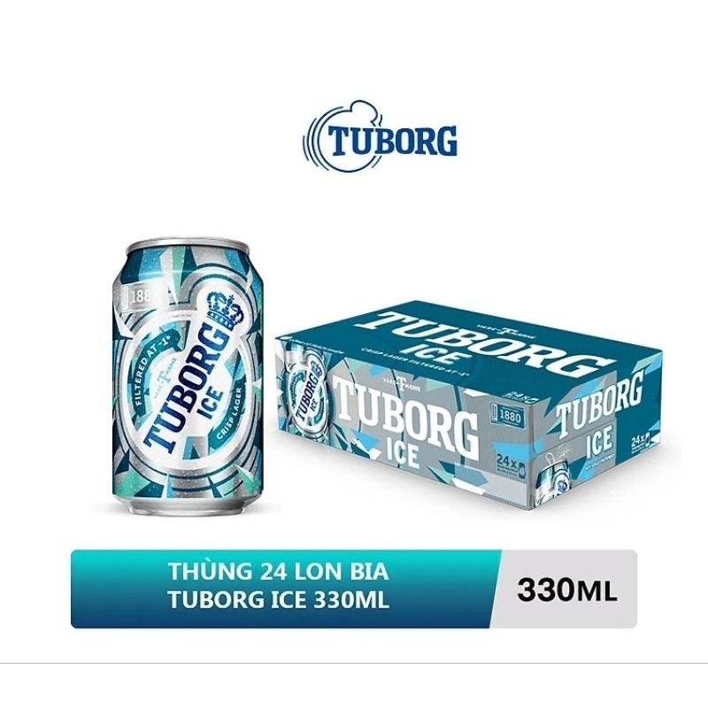 THÙNG 24 LON TUBORG ICE ( 24 LON X 330ML) | Shopee Việt Nam