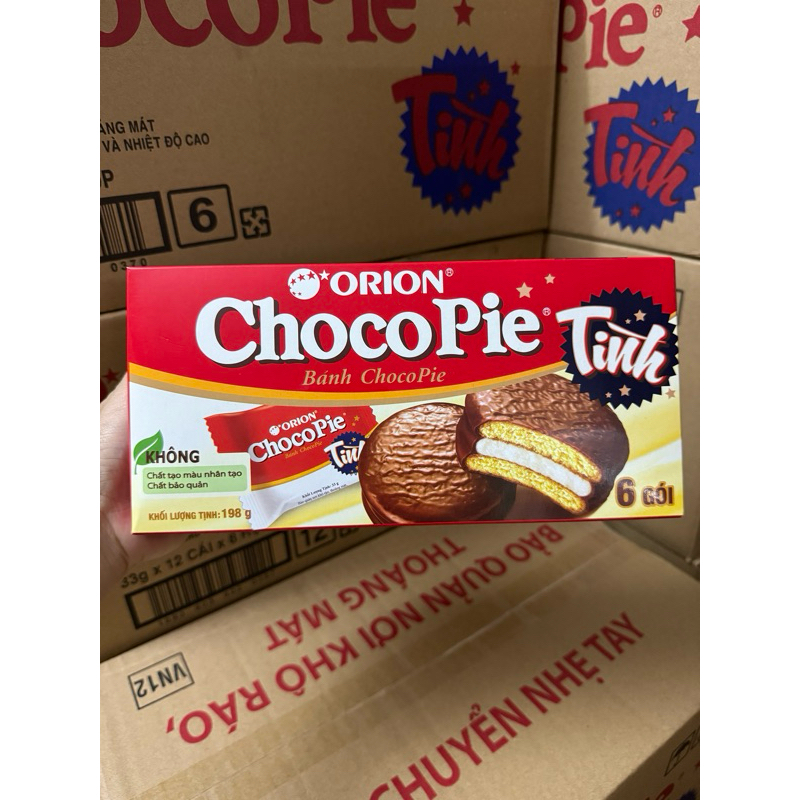 Bánh chocopie 6 cái hộp 198g | Shopee Việt Nam