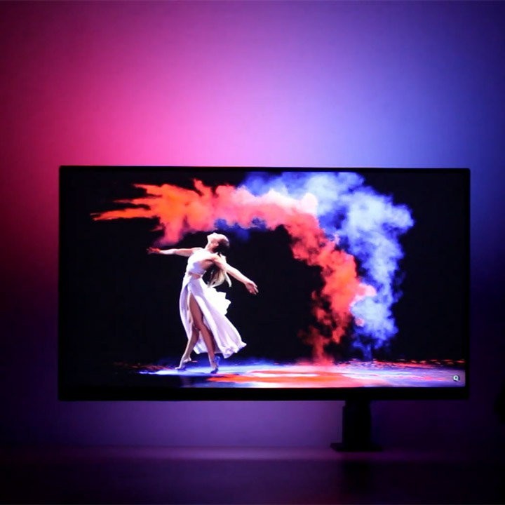 Bộ đèn Led dán màn hình Ambino Basic chính hãng có màu sắc theo màn ...