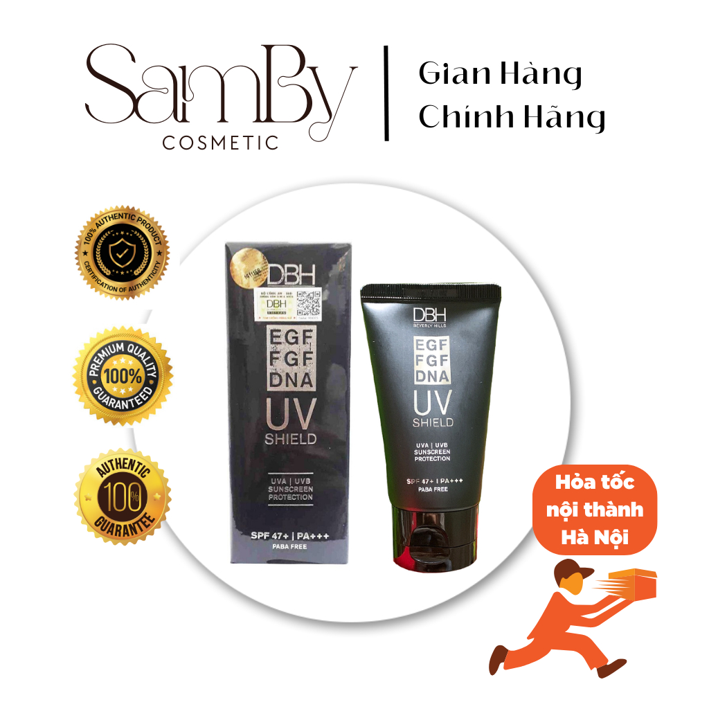 Kem chống nắng DBH - EGF/EGF/DNA UV SHIELD SPF47 PA+++ - 60ml | Shopee ...