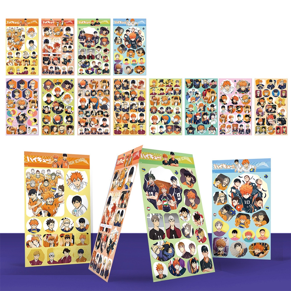 (1 tấm) Hình dán stickers HAIKYUU!! VUA BÓNG CHUYỀN ảnh in hình anime ...
