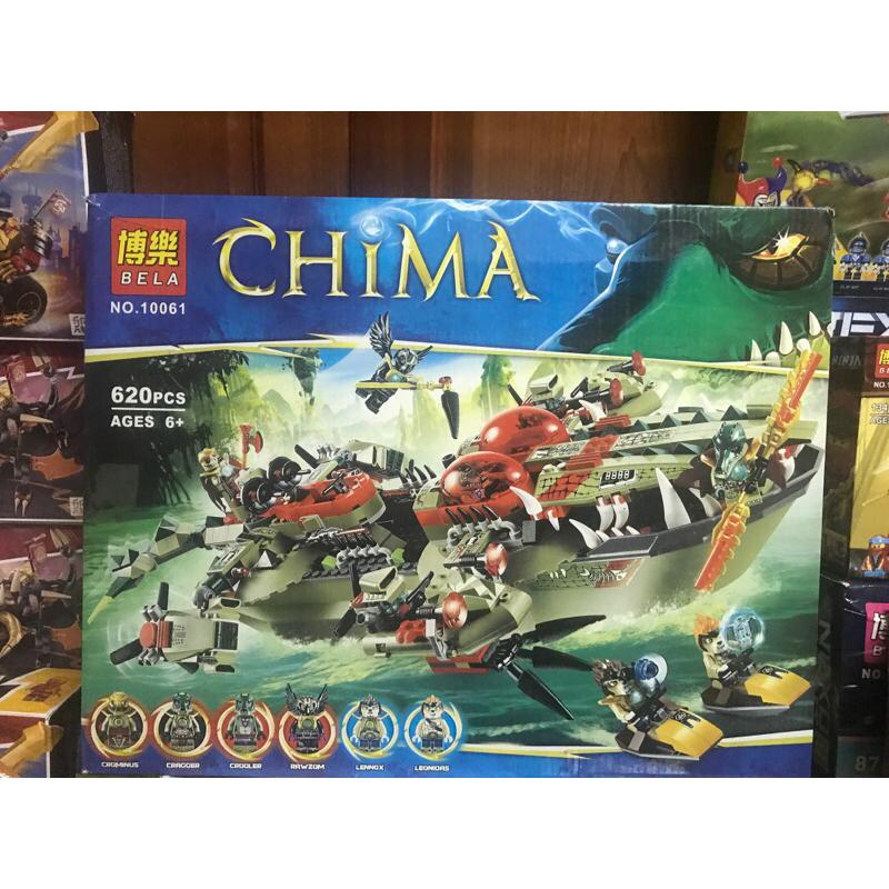 (Có sẵn) Bela Chima 10061- Mô hình lắp ráp tàu chiến của cá sấu ...