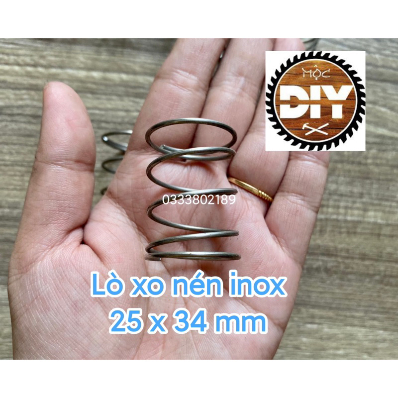 Lò xo nén inox phi 25, dài 34mm, sợi 1.2mm | Shopee Việt Nam