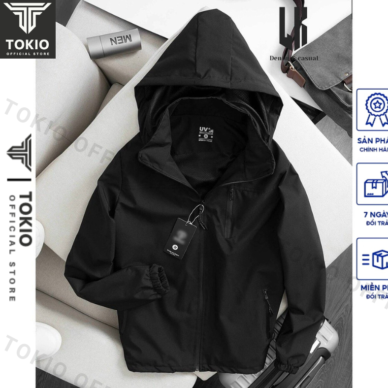Áo khoác gió tráng bạc cao cấp, áo ba khóa cản gió, chống nước nhẹ, chống tia UV TOKIO TK02 ...