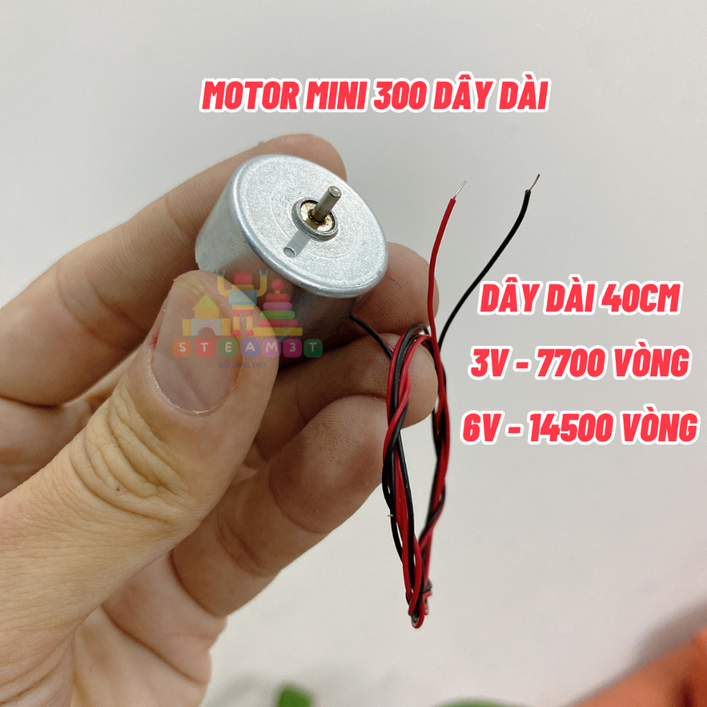 Motor mini DC 3V 6V 12V đủ loại 130/280/365/385/775 xe ô tô, tàu, đồ ...