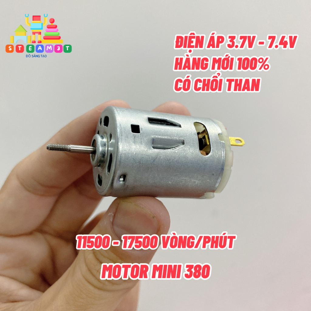 Motor mini DC 3V 6V 12V đủ loại 130/280/365/385/775 xe ô tô, tàu, đồ ...