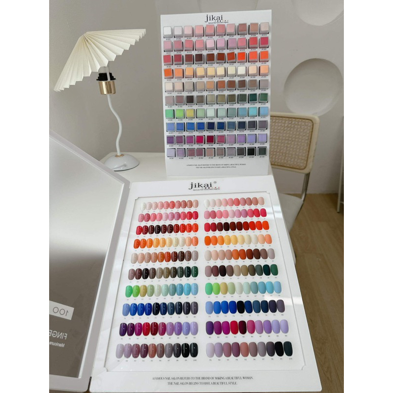 JIKAI 100 MÀU TẶNG BẢNG MÀU + BASE TOP + KỆ ĐỰNG SƠN | Shopee Việt Nam