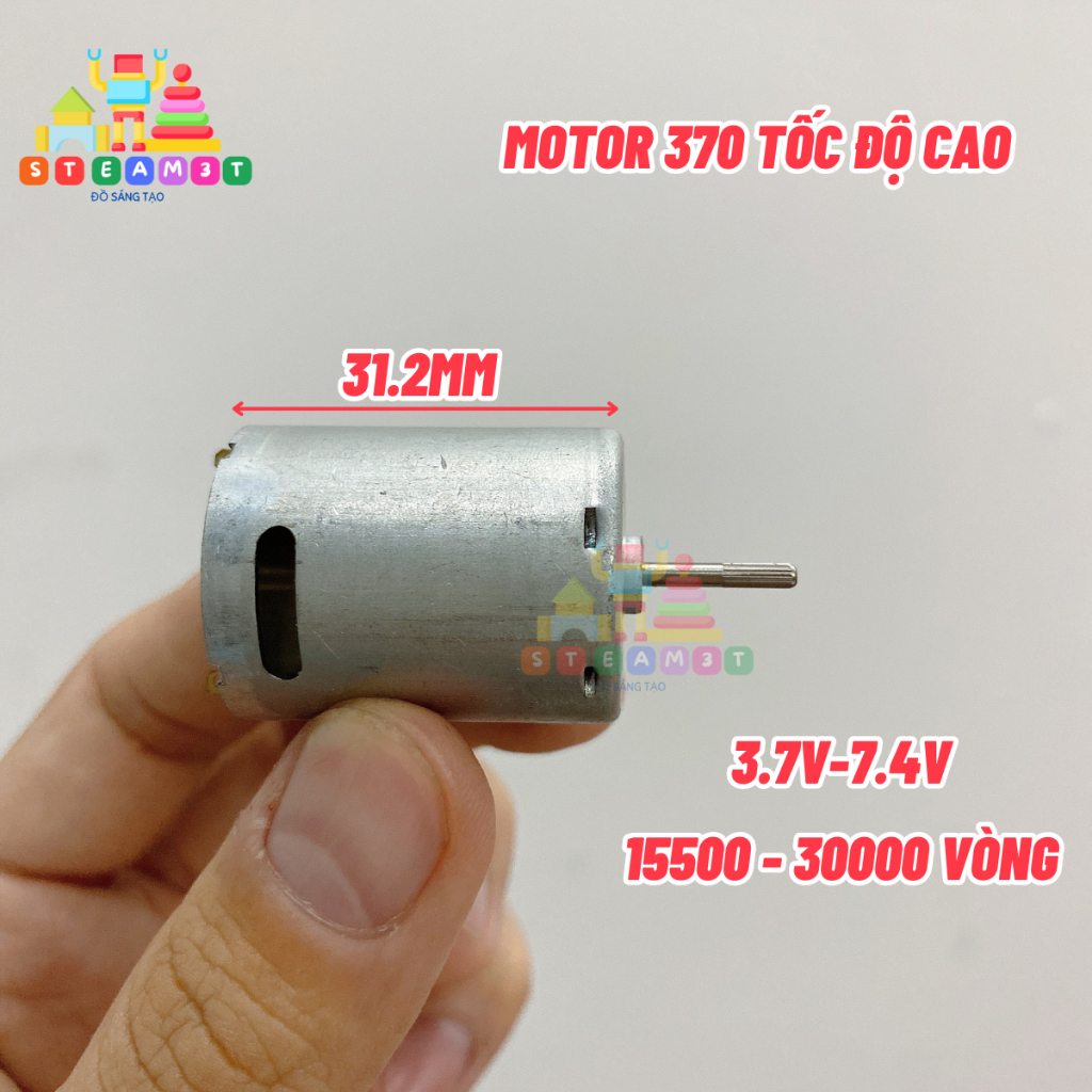 Motor mini DC 3V 6V 12V đủ loại 130/280/365/385/775 xe ô tô, tàu, đồ ...