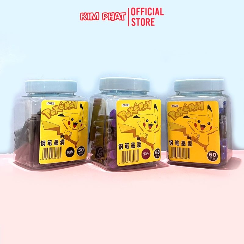 Hộp 50 Ống Mực 3.4mm - Pokemon 0022 (Không Tẩy Được) | Shopee Việt Nam