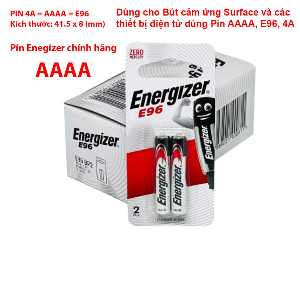 Pin AAAA (Pin 4A) 1.5V Energizer chính hãng - Vỉ 2 viên | Shopee Việt Nam