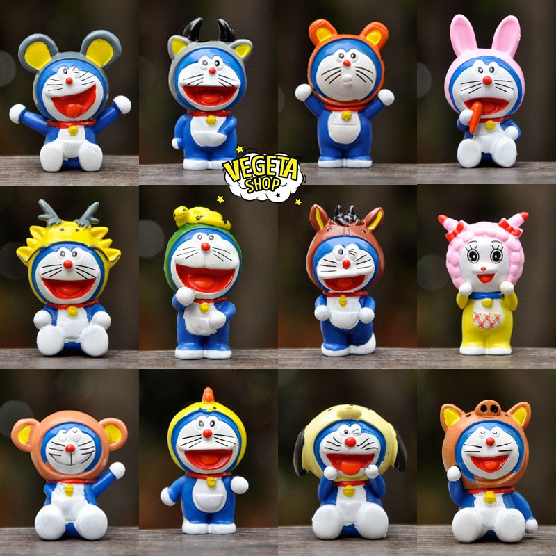 Mô hình Doraemon Doremon - Mẫu 12 con giáp Doraemon Doremon - 12 con ...