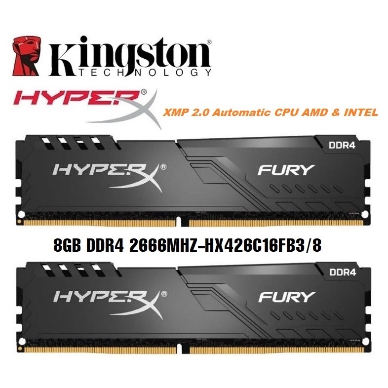 Ram PC 16GB 8GB DDR4 2666-3200Mhz Kingston Fury HyperX Fury Beast Chính Hãng - Bảo hành 3 năm 1 ...