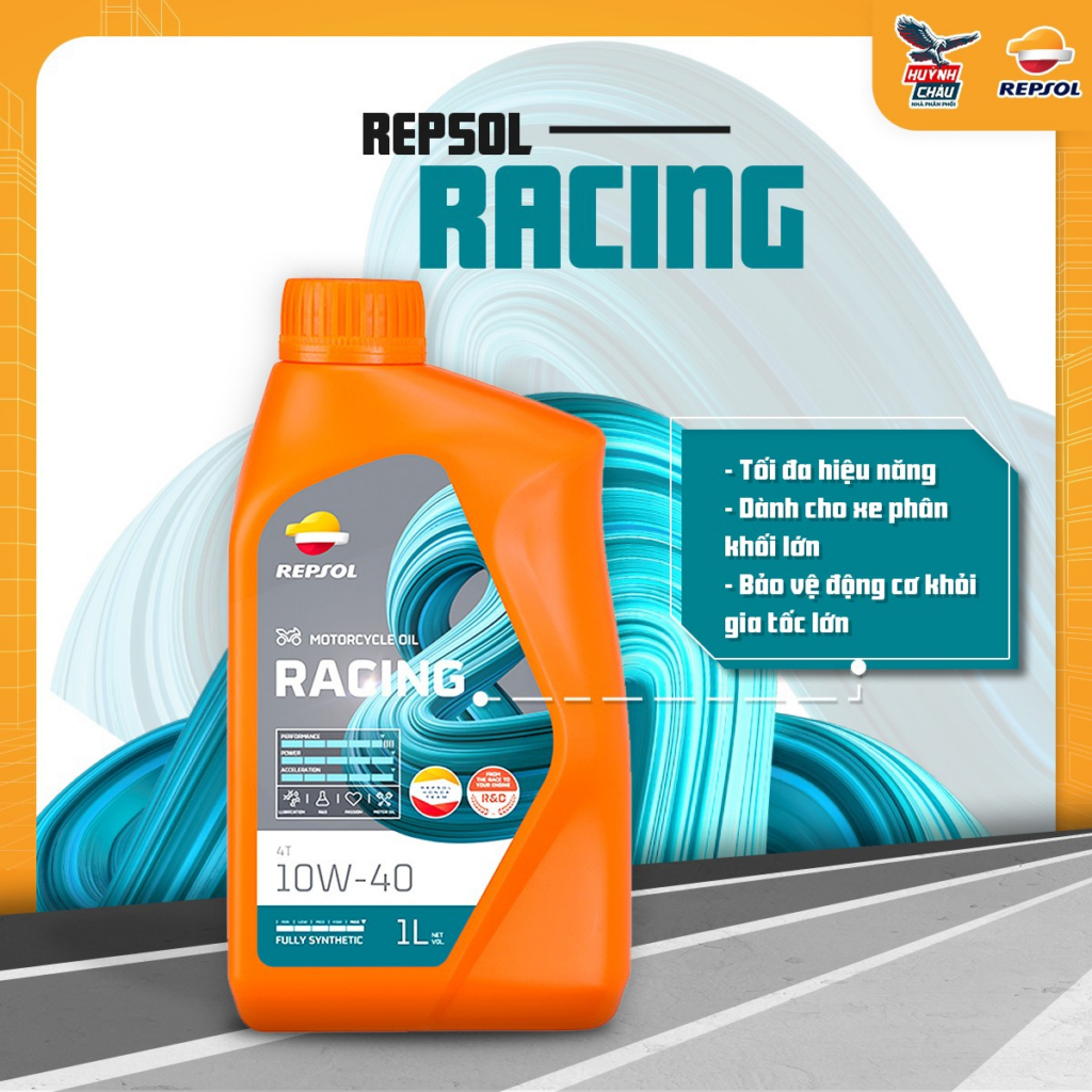 Nhớt Xe Số Repsol Racing 4T 10w40 1L | Shopee Việt Nam