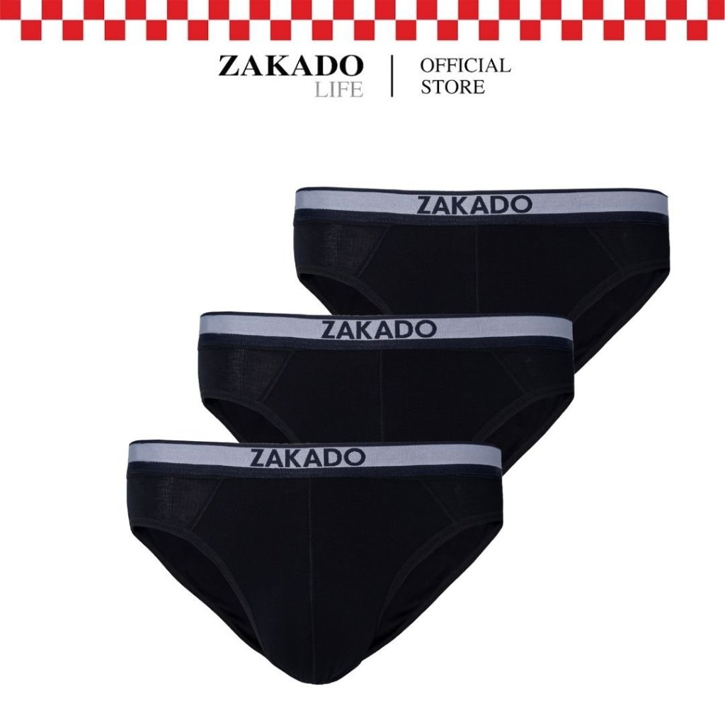 Combo 3 quần lót tam giác nam ZAKADO, cotton cao cấp, kháng khuẩn ...