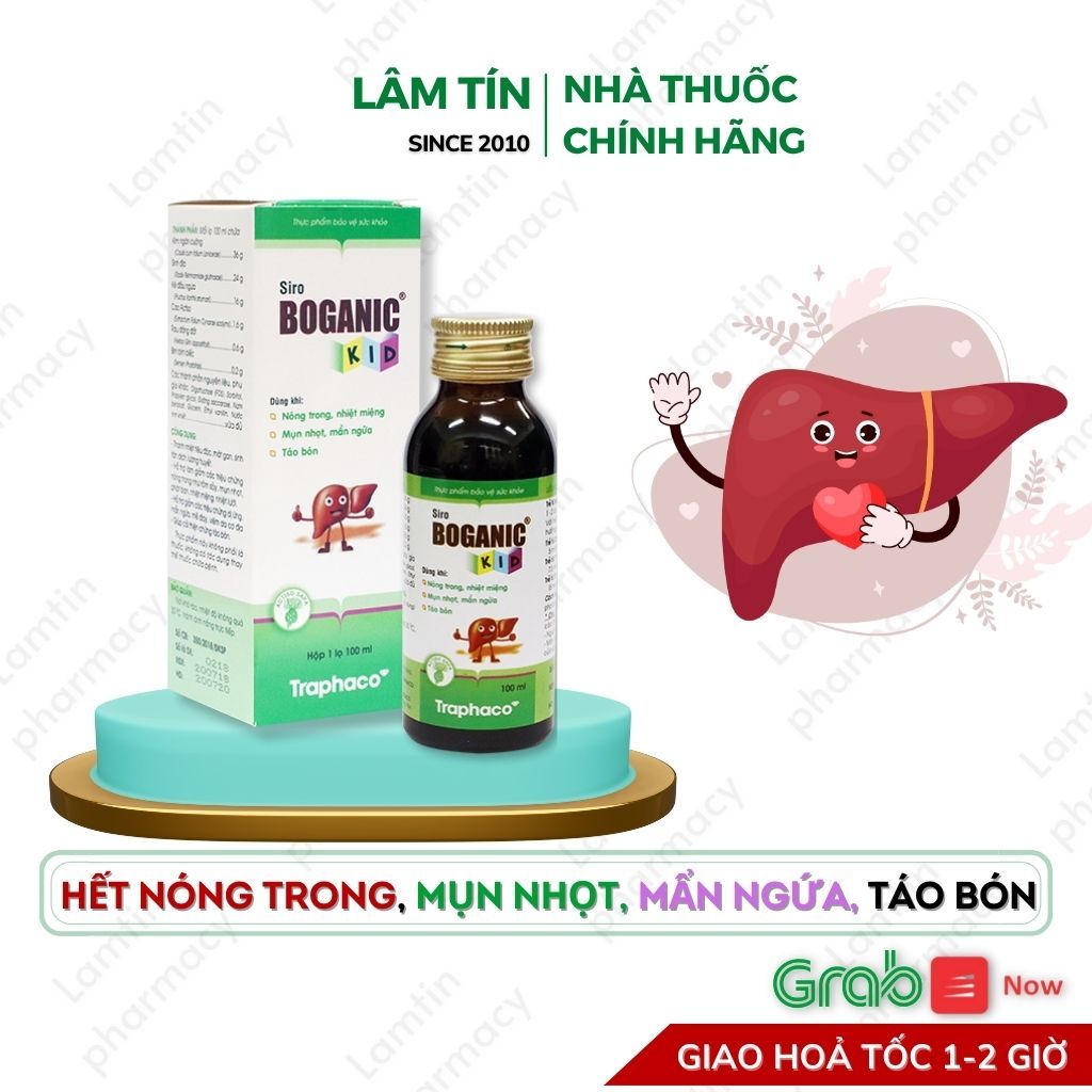 Boganic Kid Traphaco hỗ trợ mát gan thanh nhiệt giảm mẩn ngứa rôm sảy ...
