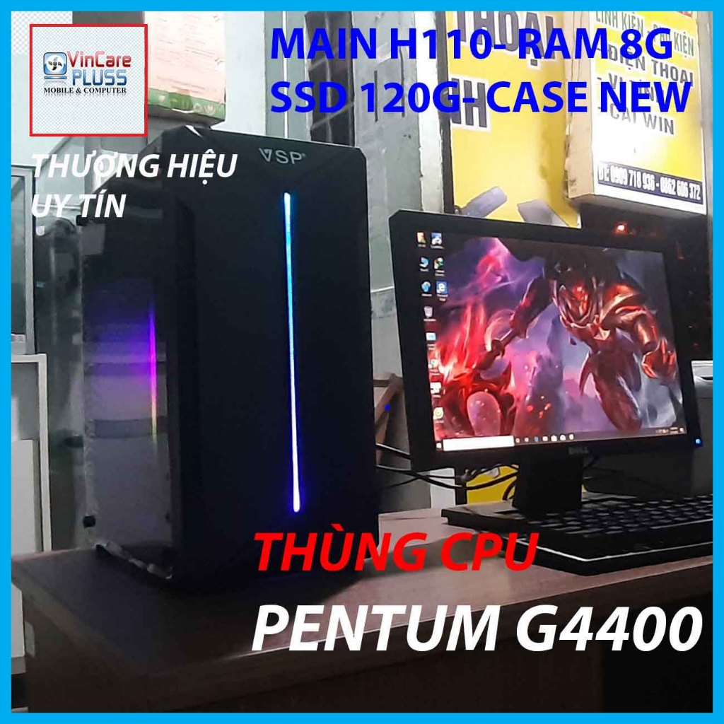 Bộ máy tính chơi Game Main H110 CPU G4400 Ram 8GB màn 19 inch giá rẻ ...