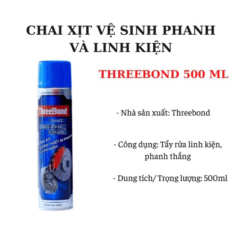 Chai Xịt Vệ Sinh Sên, Phanh Thắng ThreeBond TB6602B Brake & Parts ...
