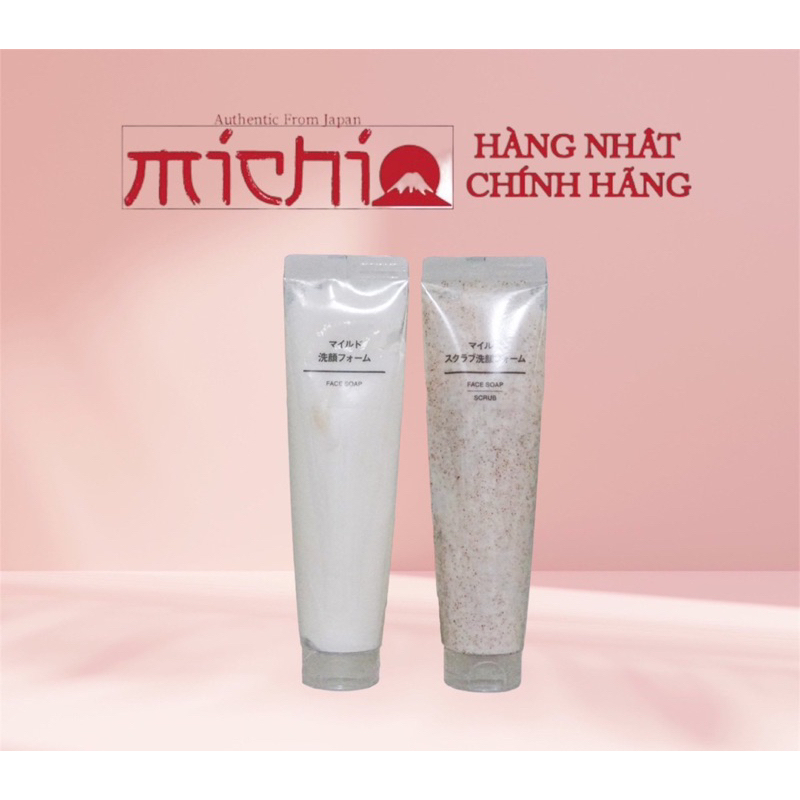 Sữa rửa mặt tẩy da chết Face soap SCrub Muji 120g Nhật Bản | Shopee ...