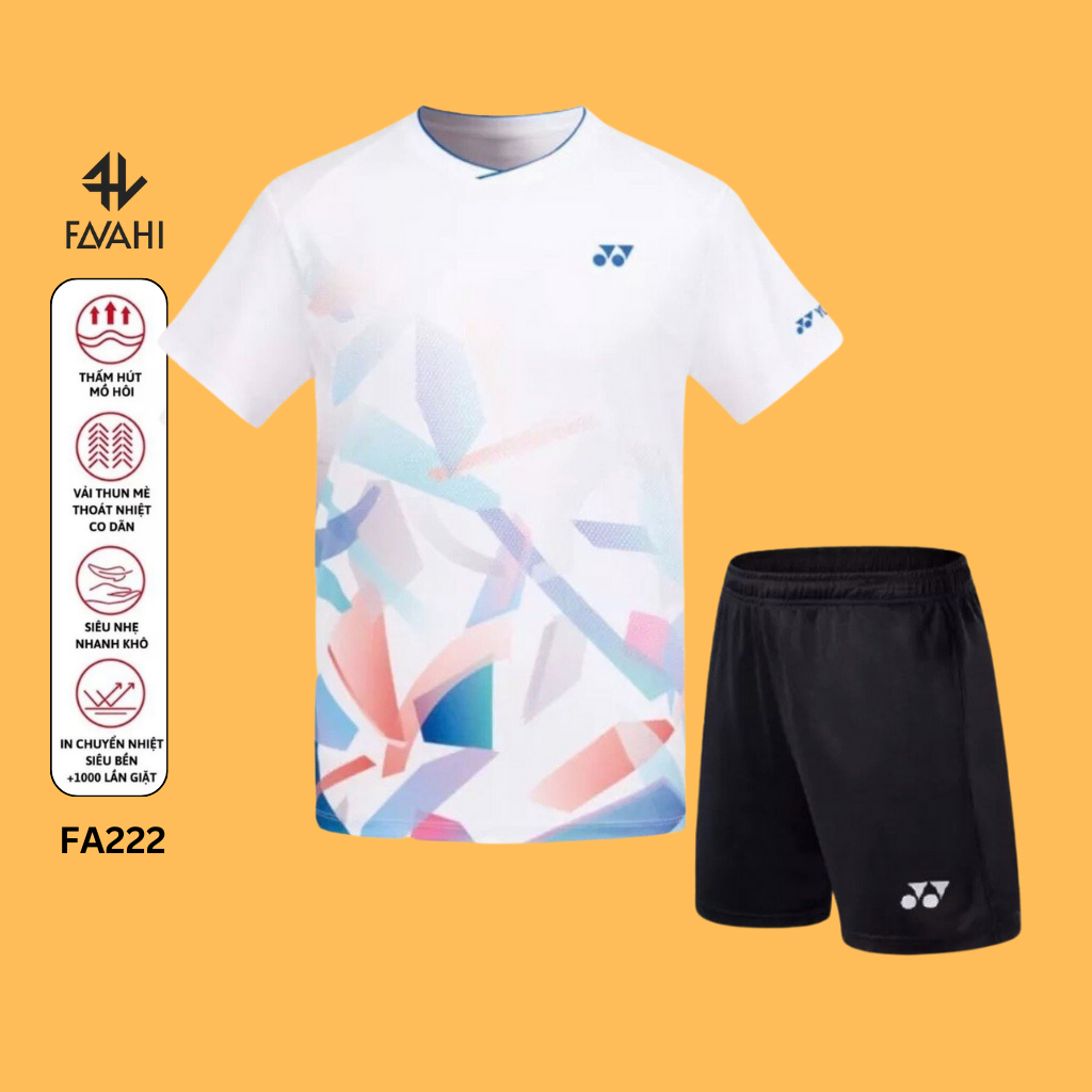 Áo cầu lông, quần cầu lông Yonex FA222 chuyên nghiệp mới nhất sử dụng tập luyện và thi đấu cầu ...