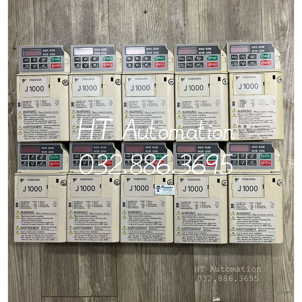 Biến tần Yaskawa 0.4kW/0.2kW J1000 CIMR-JT2A0002BAA / Inverter Yaskawa ...
