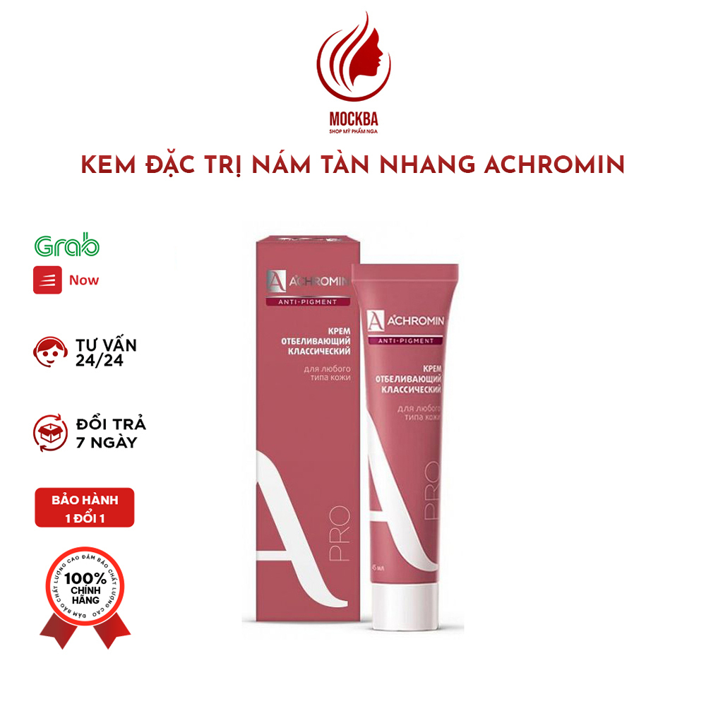 Kem mờ nám, chữ A Hàng Nga Achromin Anti Pigment Pro 45ml, giảm nám đốm ...