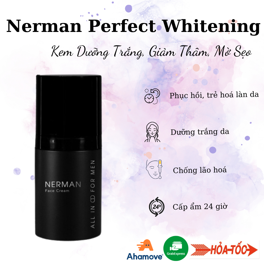 Nerman Perfect Whitening Cream _ Kem Dưỡng Trắng, Giảm Thâm, Mờ Sẹo Nam ...