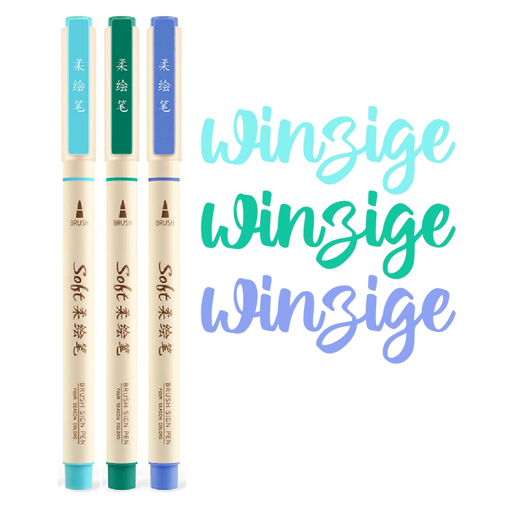 Winzige set 12 bút brush bút màu lông bút calligraphy brush lettering ...