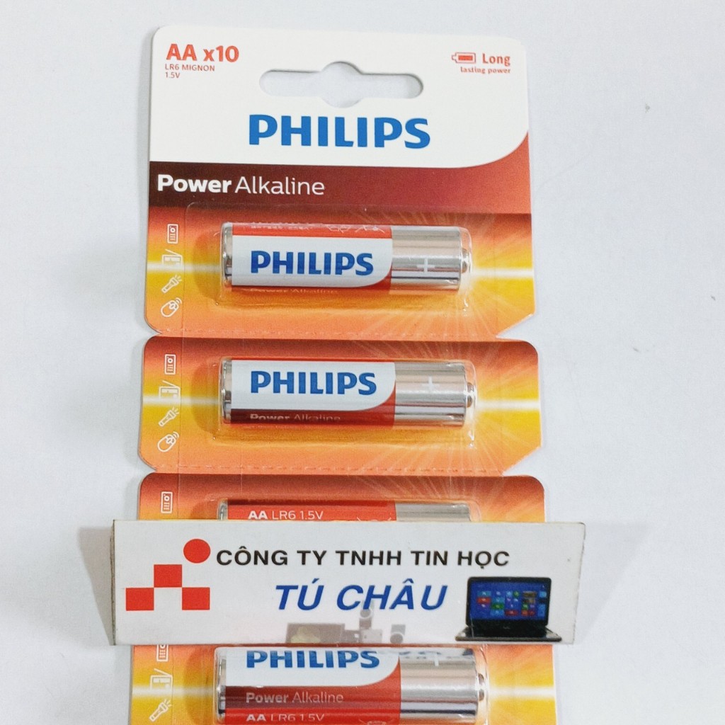 Pin ALKALINE Philips AA LR6 MIGNON 1.5V POWER ALKALINE (LR6P10TS/97 ...