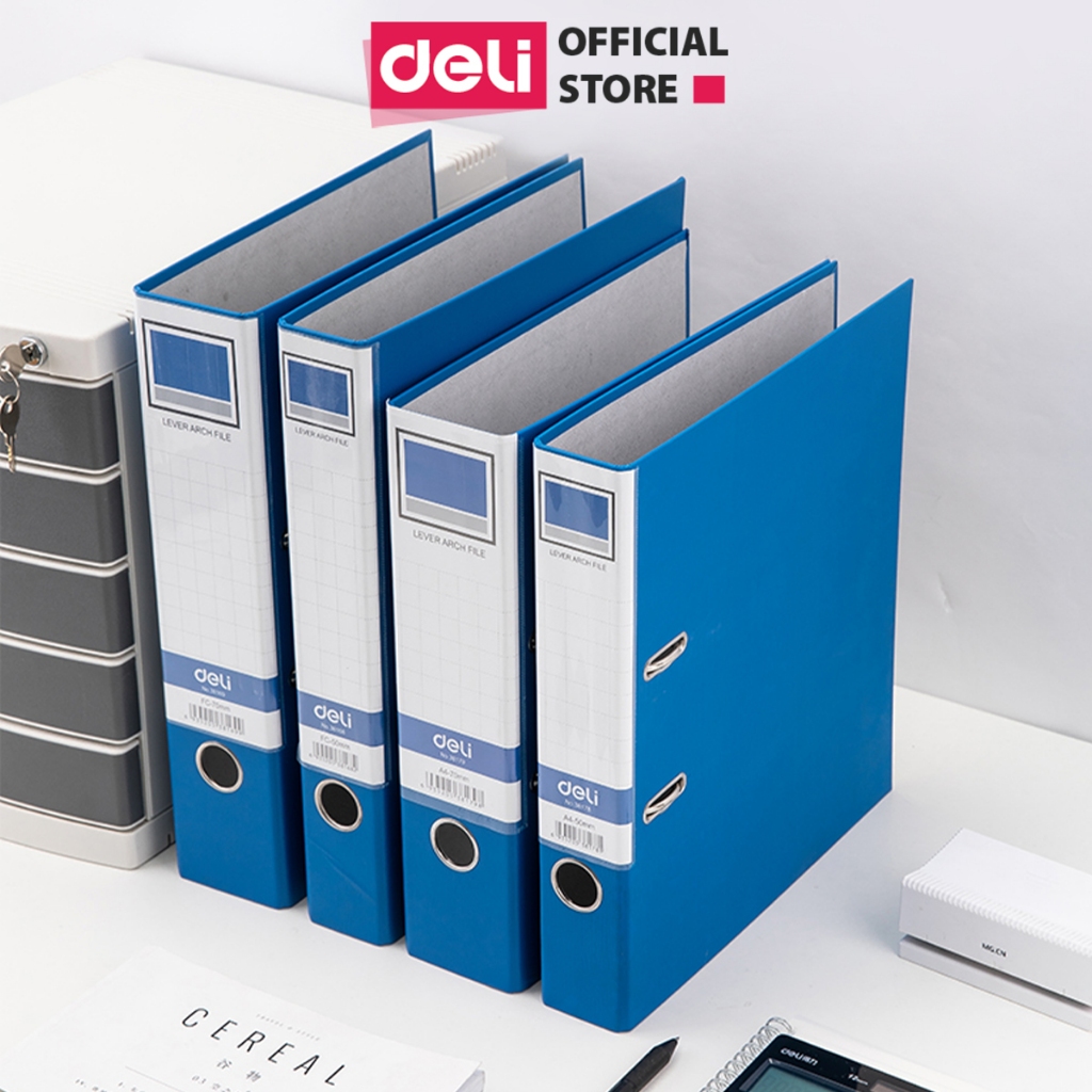 File càng cua Deli - Khổ A4 / FC - 5cm/7cm - Xanh dương - 1 chiếc ...