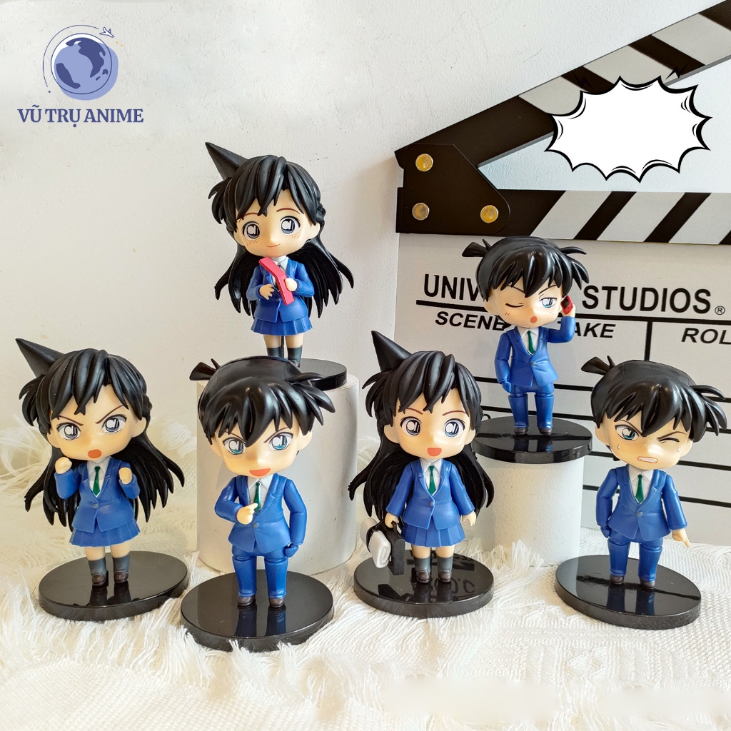 (55) Mô hình DETECTIVE CONAN Shinichi Ran Thám Tử Lừng Danh figure ...