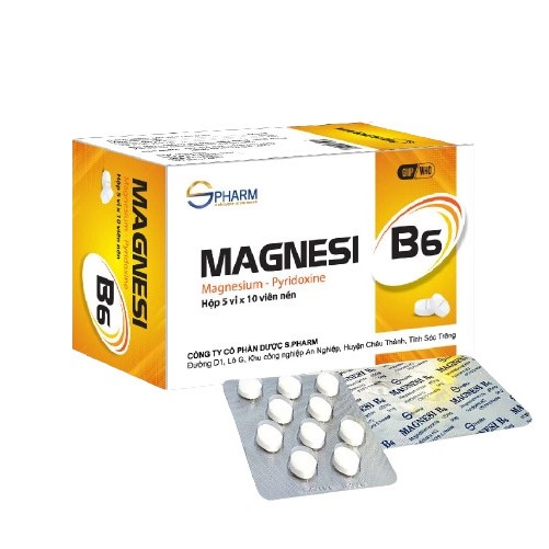 MAGNESI B6 SPHARM Hộp 50 viên - Bổ sung magie và vitamin B6 cho cơ thể ...