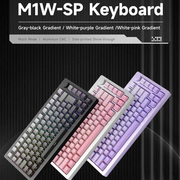 Bàn phím cơ Monsgeek M1W SP bản mới nhất | Nhôm CNC, 3 mode, Gasket ...