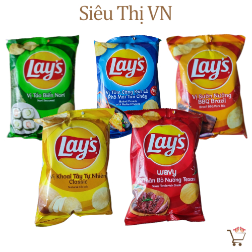 Bim Bim Khoai Tây/ Bim Bim Lays Đủ Vị 32gr - DATE MỚI | Shopee Việt Nam