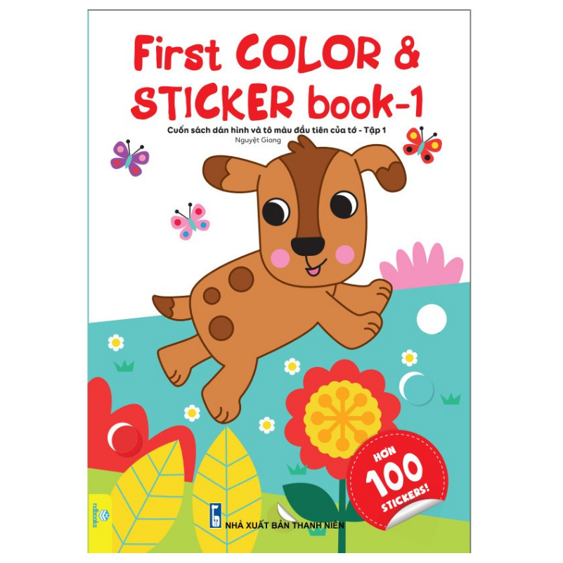Sách - First Color & Sticker Book - Cuốn Sách Dán Hình Và Tô Màu Đầu ...