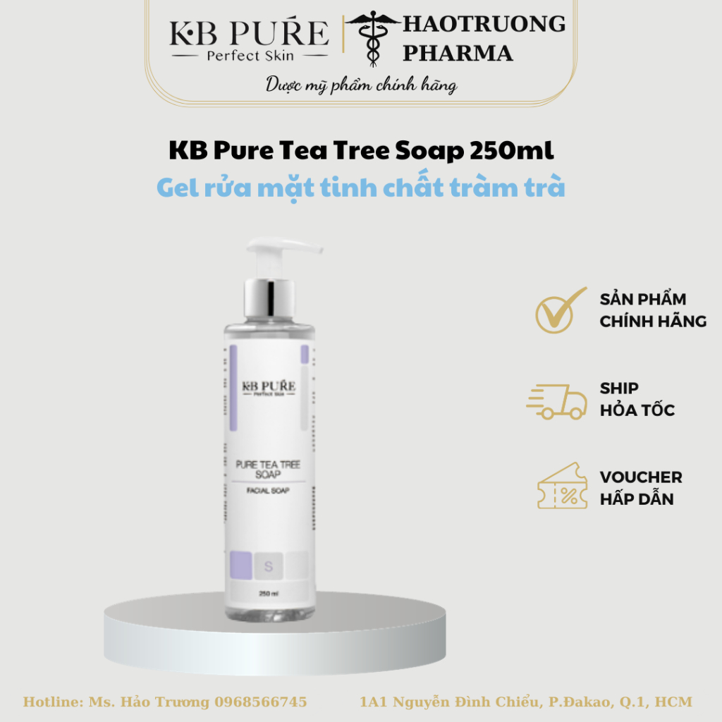 [Hàng công ty] Gel rửa mặt tinh chất tràm trà KB Pure Tea Tree Soap ...