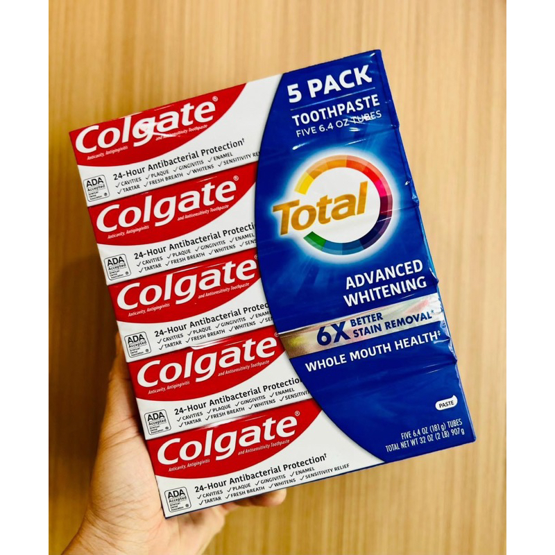 12/2025 Lốc Kem Đánh Răng Colgate Total Advanced Whitening - Mỹ - 181g ...