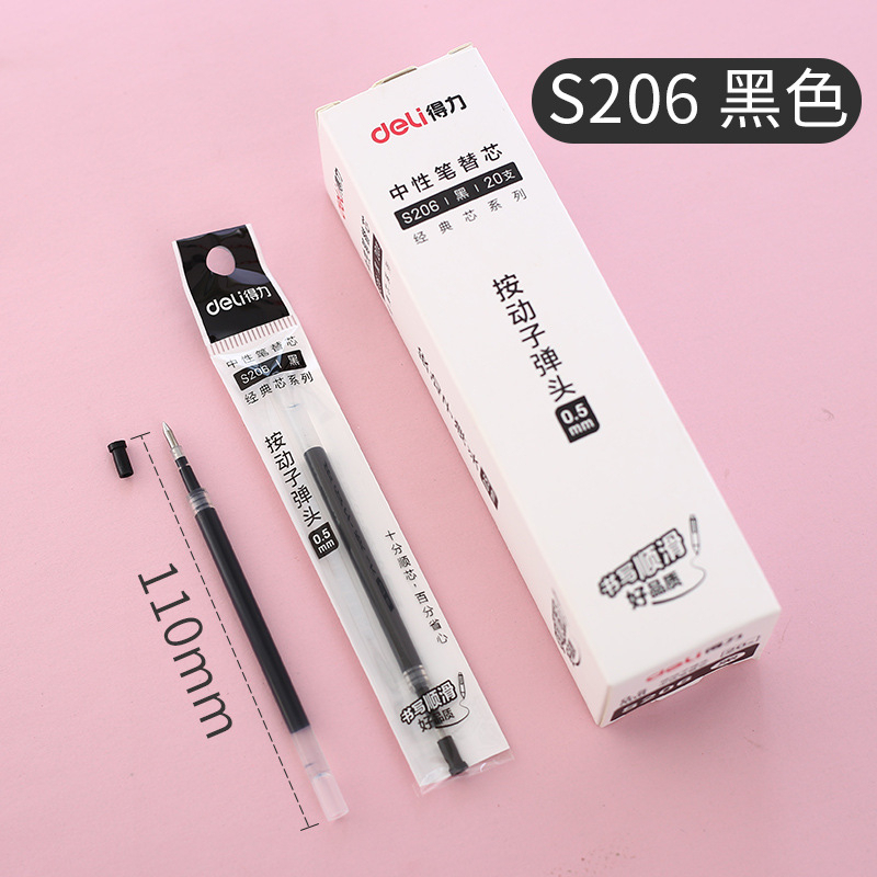 [CÓ VIDEO] Combo 10 20 Ruột Bút Gel Deli 0.5mm Cho Bút Bi Nước A575 A057B A623 S101 S60 Lâu Hết ...