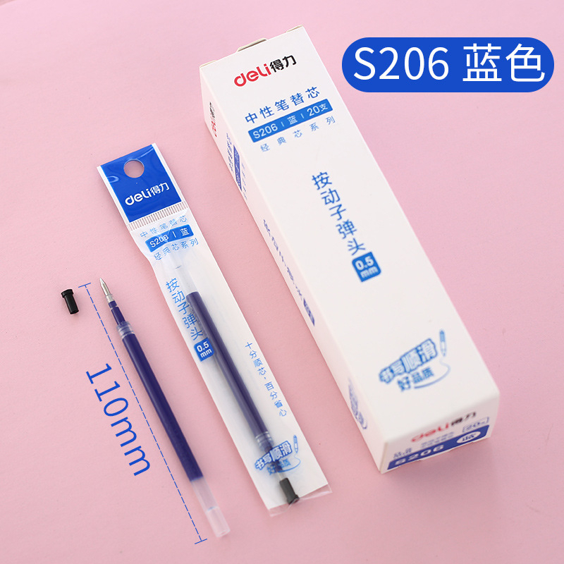 [CÓ VIDEO] Combo 10 20 Ruột Bút Gel Deli 0.5mm Cho Bút Bi Nước A575 A057B A623 S101 S60 Lâu Hết ...